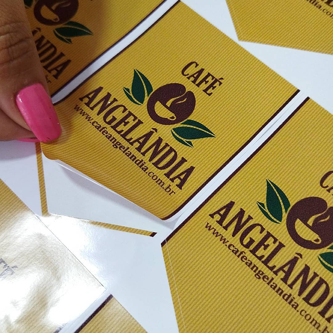 Adesivo 4x4cm Com Recorte Eletrônico